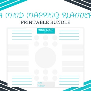 Printable Mind Mapping Planner Bundle | Visual Planner | Mind Map ...