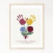Mother's Day Flower Handprint Crafts, Baby Toddler Kids Art Crafts ...