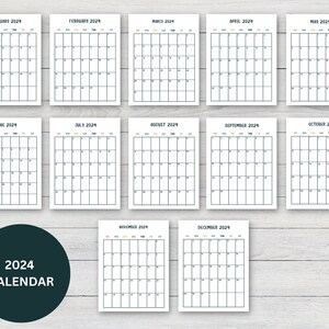 2024 12 Month Handprint Calendar, Preschool Toddler Keeepsake Craft ...