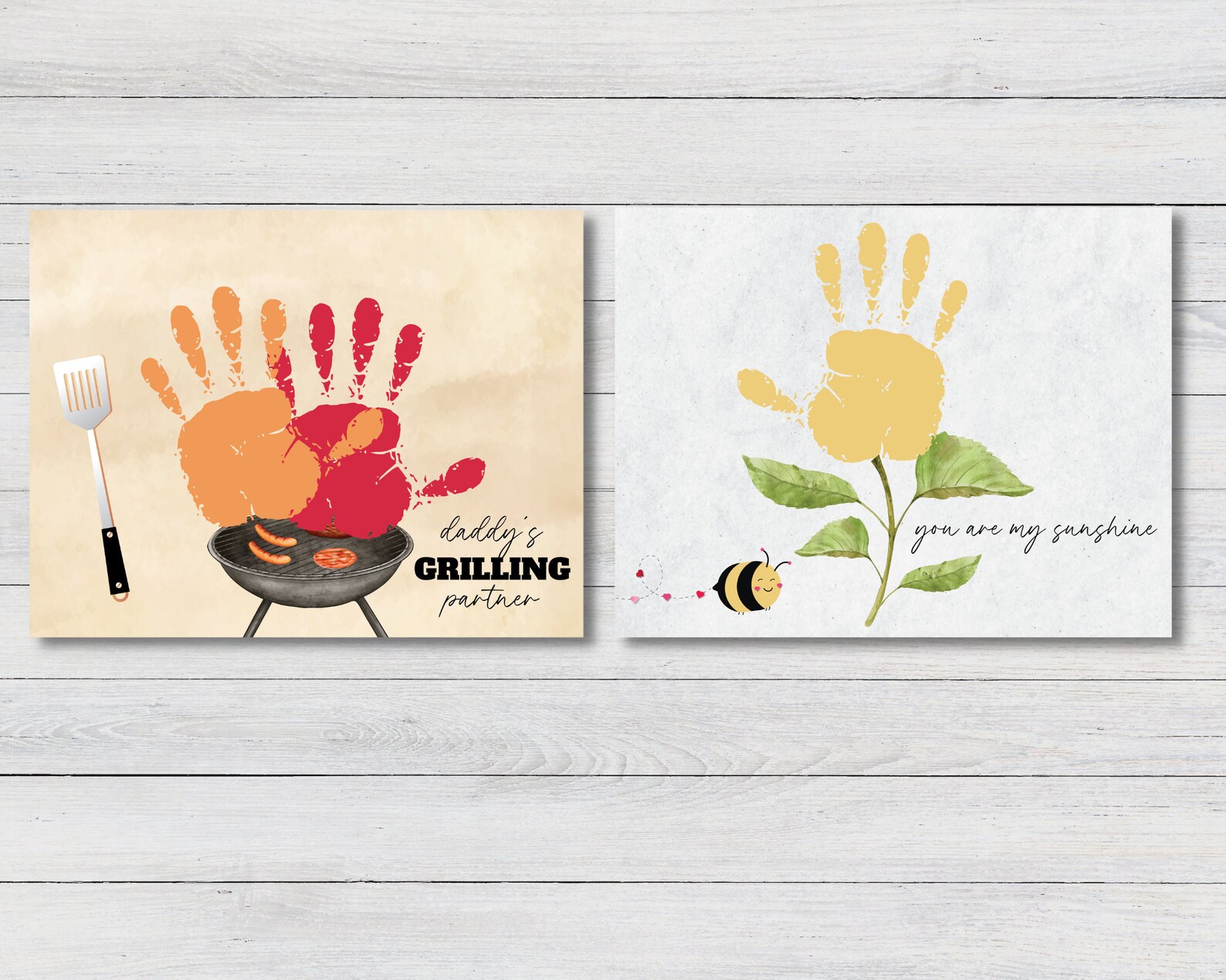 Daddy's Grilling Partner Handprint, You Are My Sunshine Handprint, DIY ...