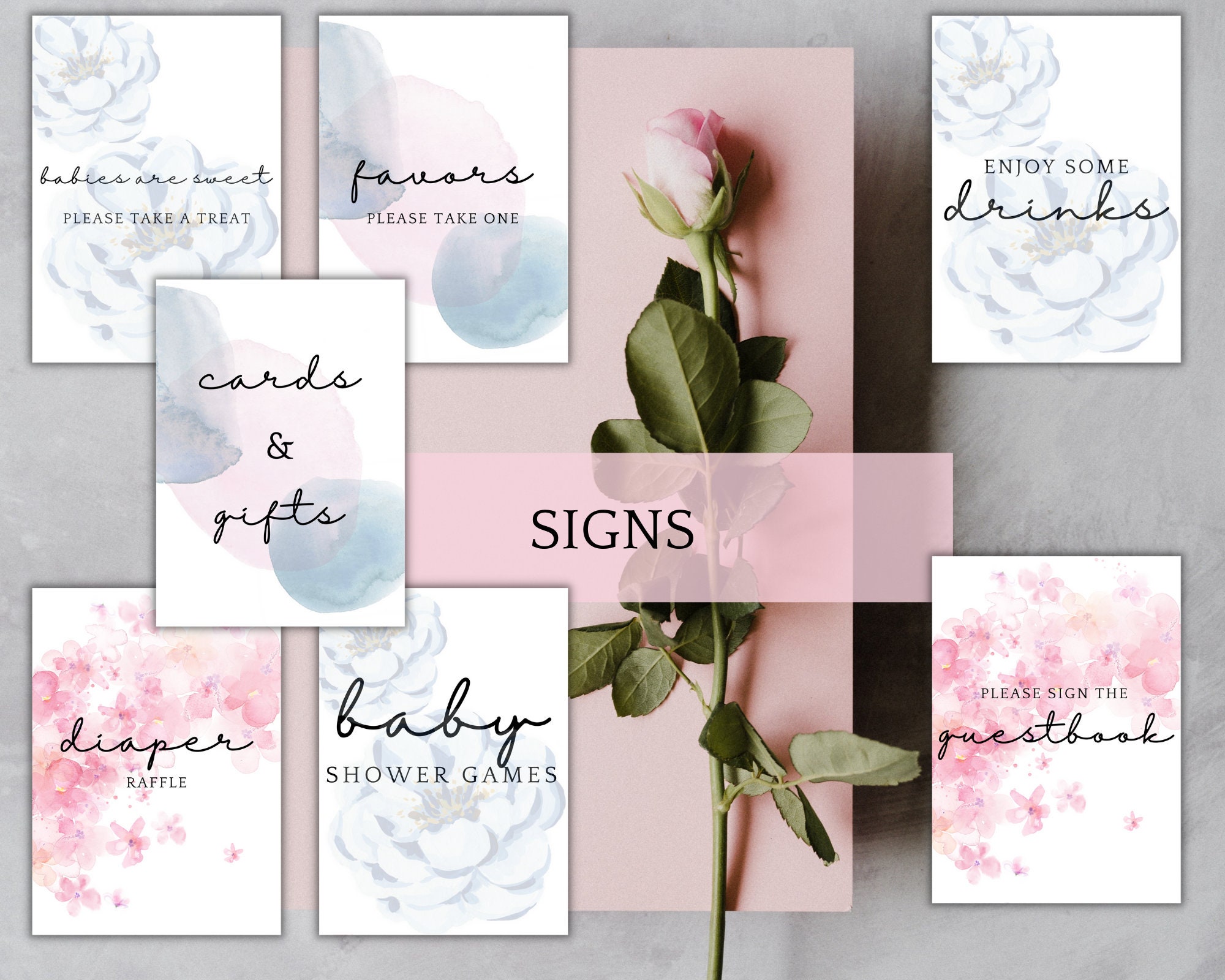 All Things Baby Shower Bundle Printable Baby Shower - Etsy