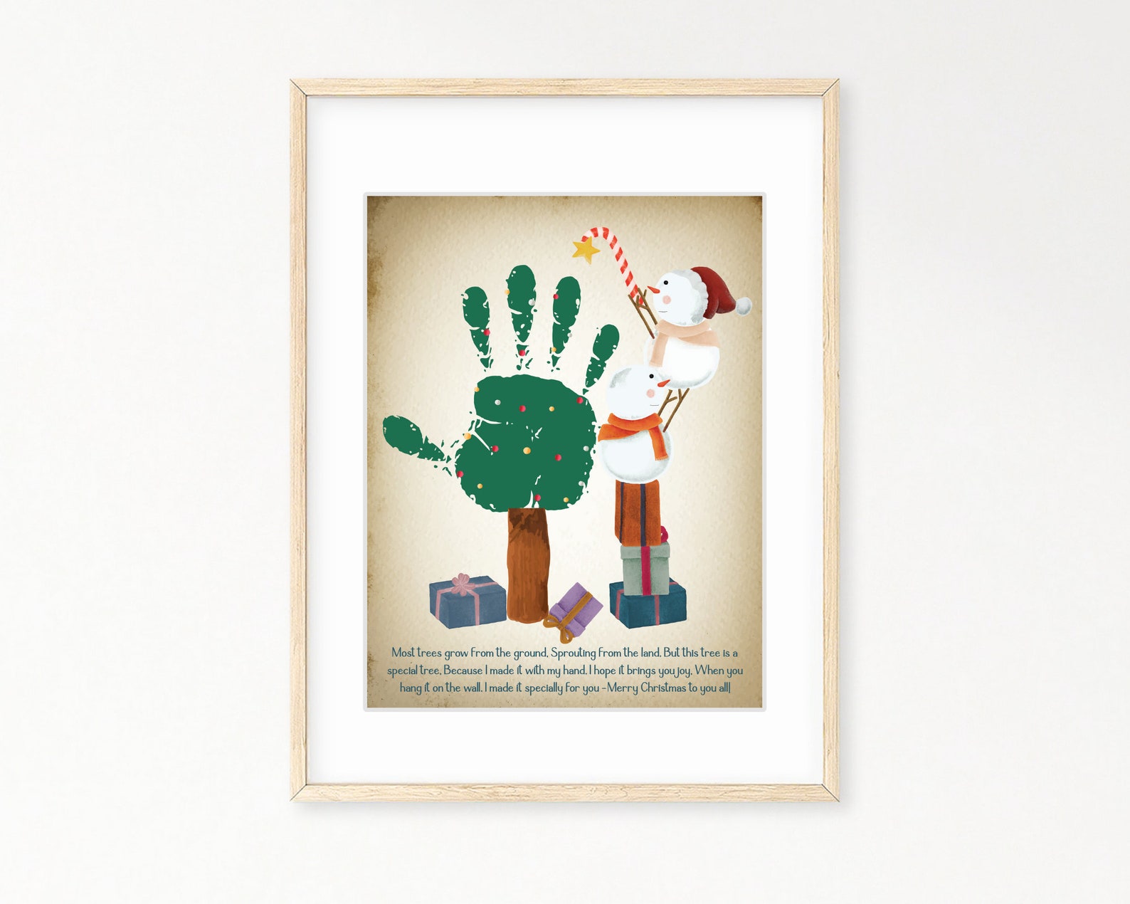 Set of 6 Christmas Handprint Art Bundle DIY Kids Craft - Etsy