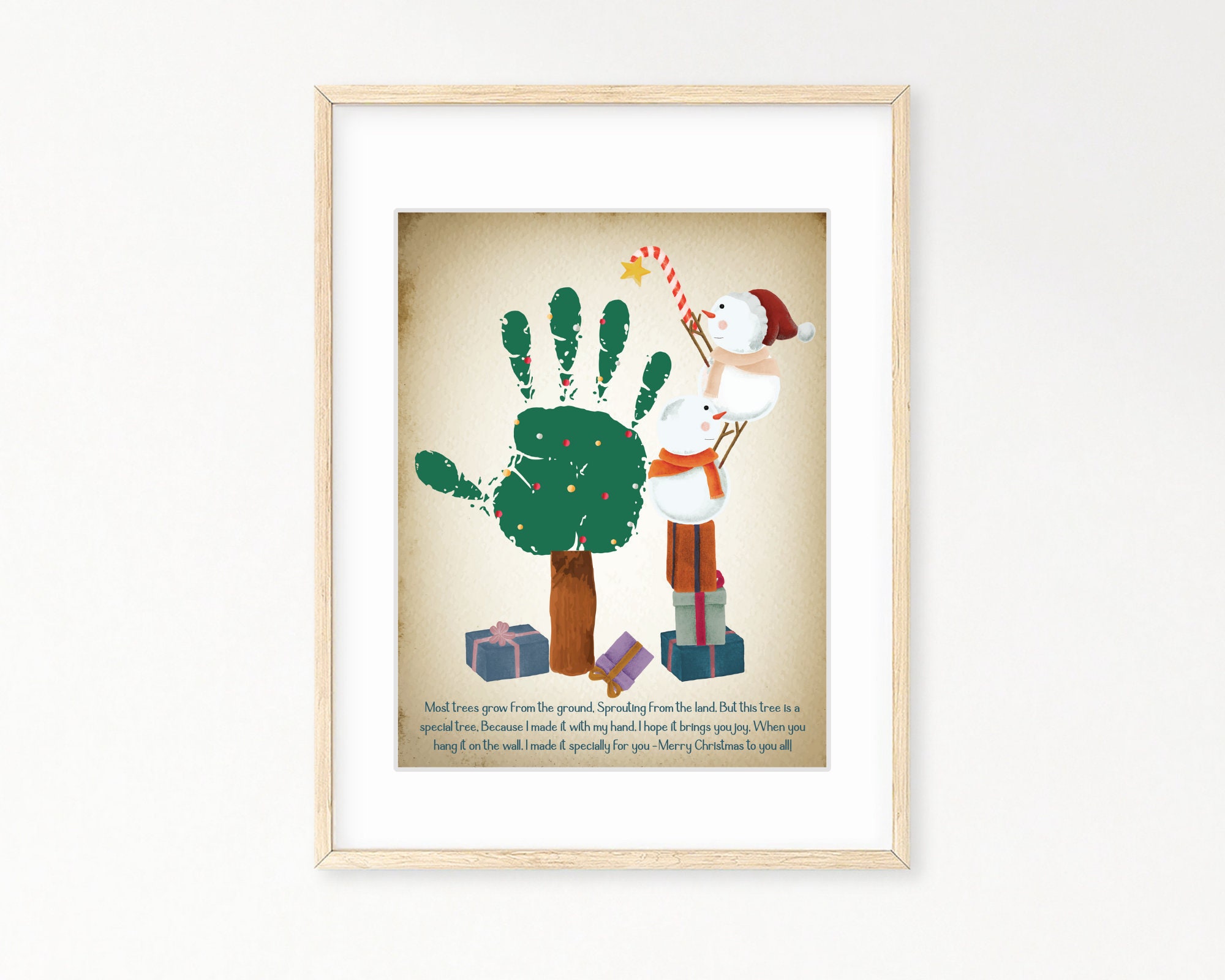 Set of 6 Christmas Handprint Art Bundle DIY Kids Craft - Etsy UK