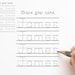 Name Trace Worksheet | First Name | Last Name | Digital File ...