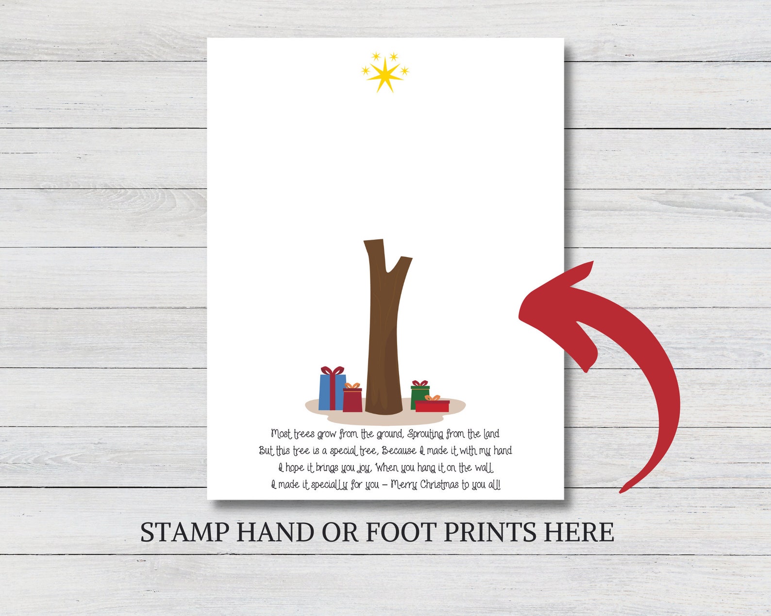 4 Holiday Bundle Handprints Footprints Fall Handprint - Etsy