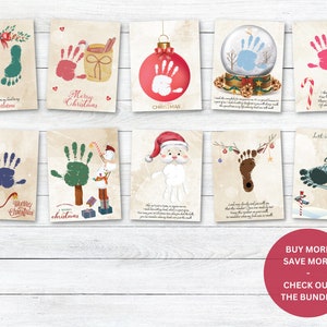 Christmas Candy Handprint Art, Xmas Printable, Christmas Craft Memory ...