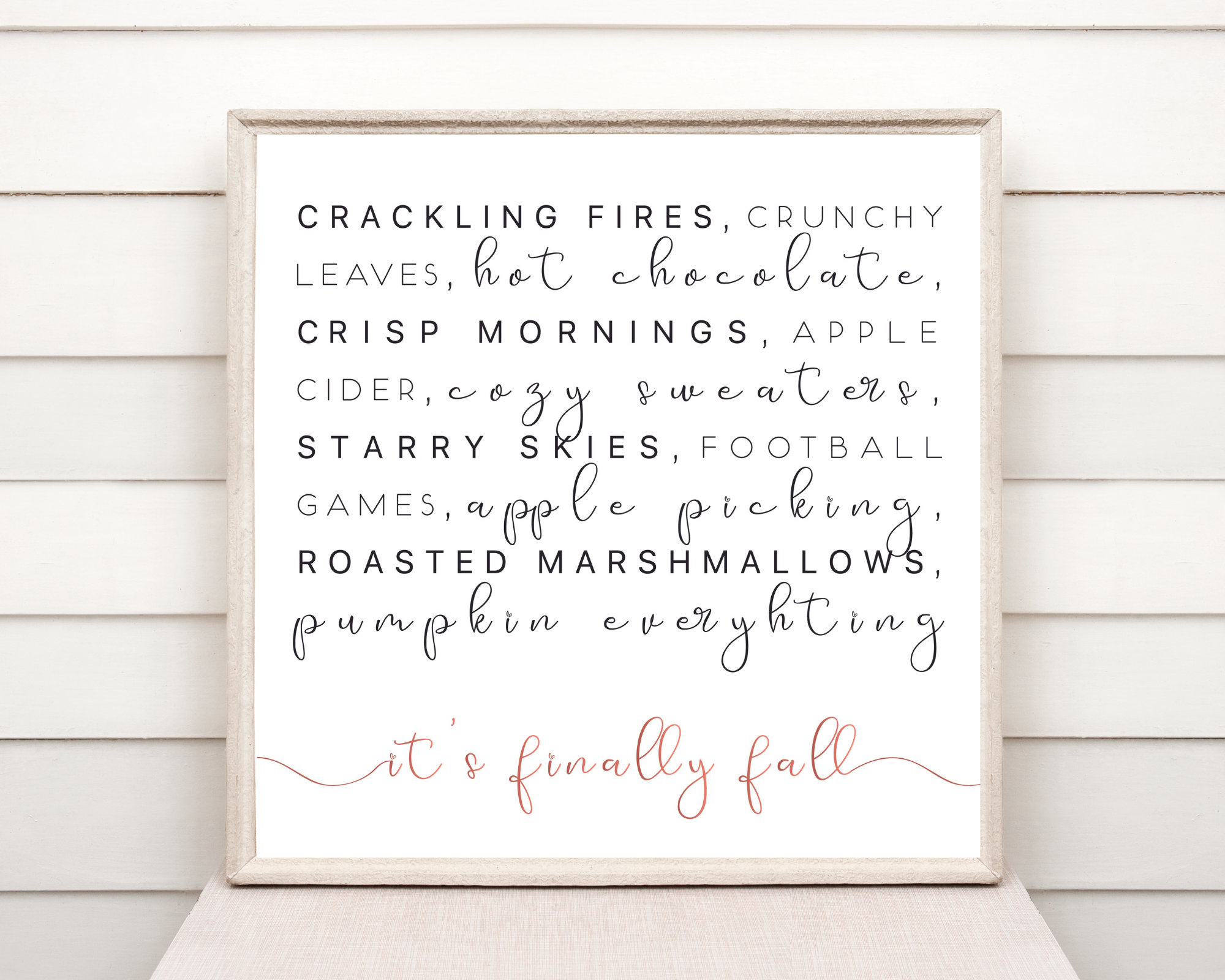 It's Finally Fall Sign | Fall Decor | Rustic Sign | Crisp Mornings ...