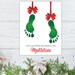 Mistletoe Footprints, Baby Toddler Kids Art Crafts, First Christmas ...