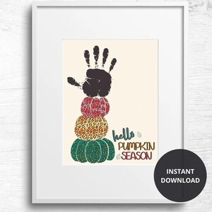 4 Holiday Bundle Handprints Footprints, Fall Handprint, Thanksgiving ...