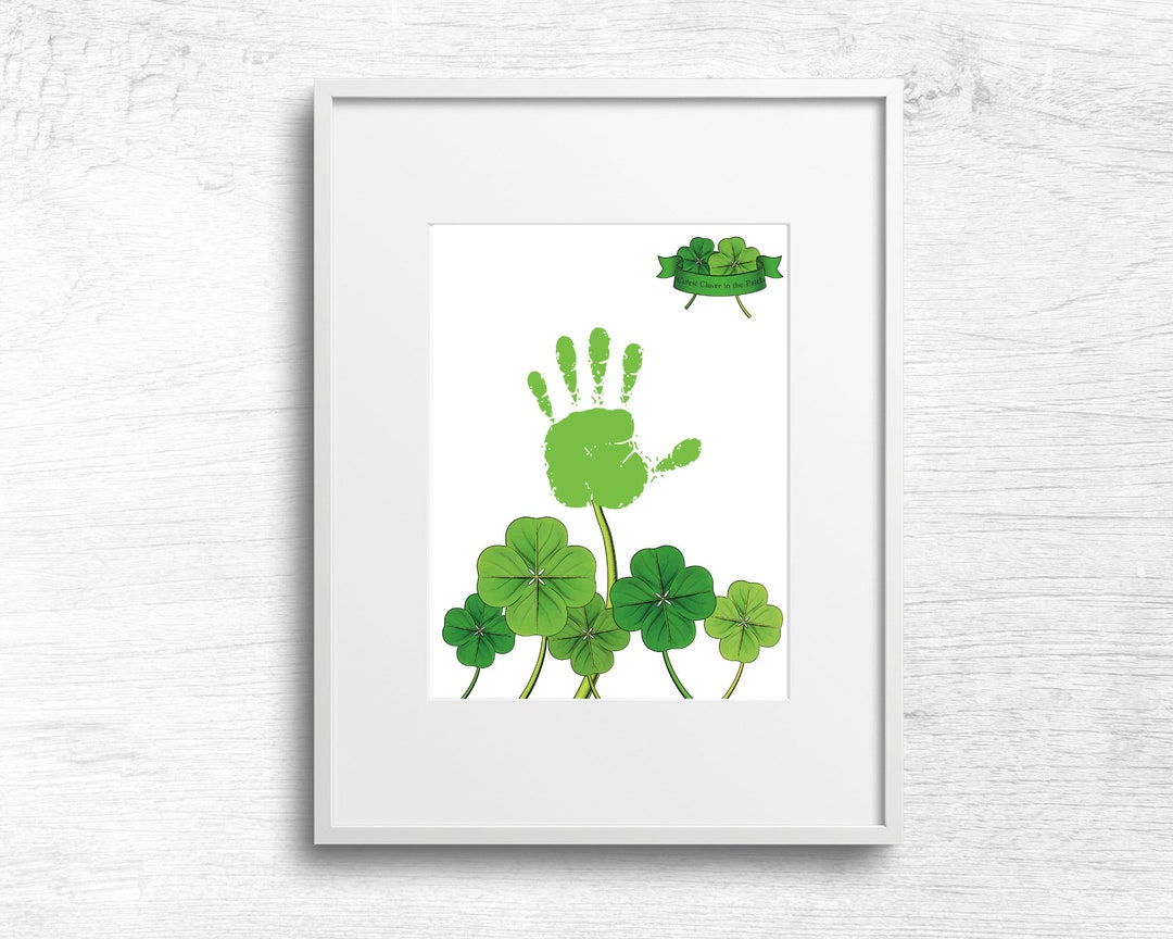 Cutest Clover in the Patch Handprint St. Patrick's Day Art Craft, Baby ...