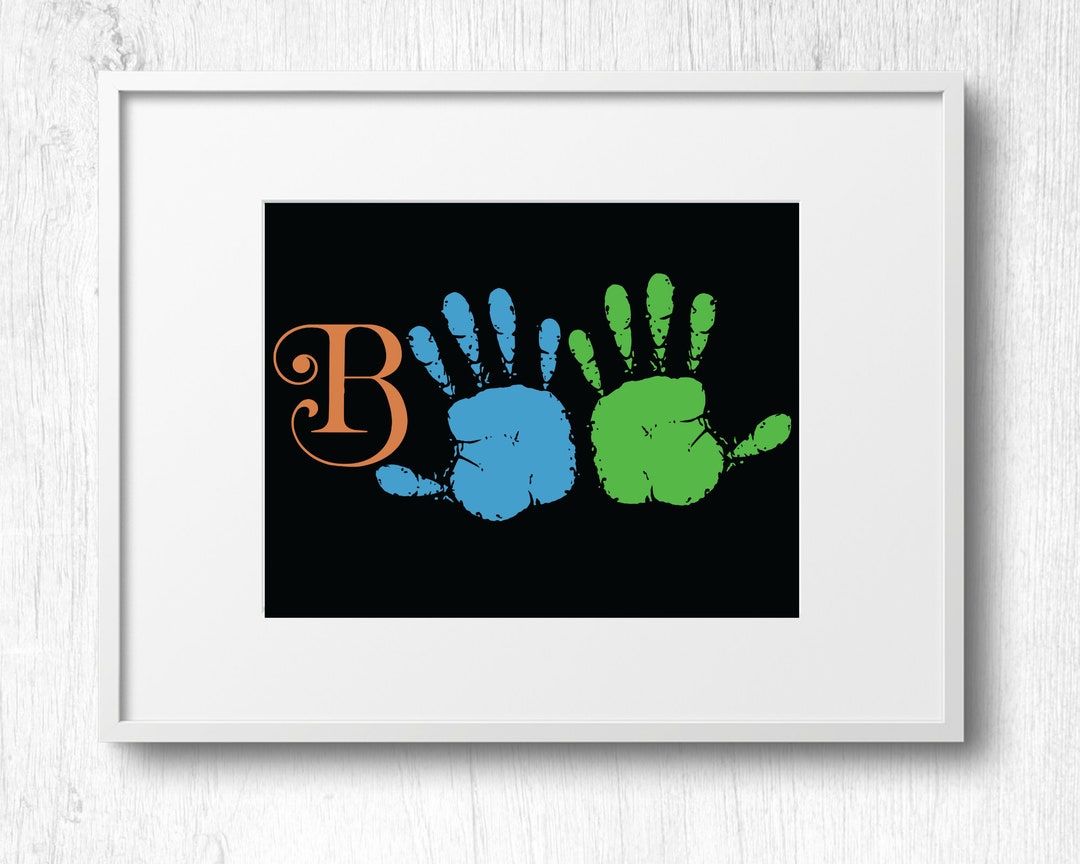 Boo Halloween Handprint Activity, Halloween Decor, Toddler Baby Kids ...