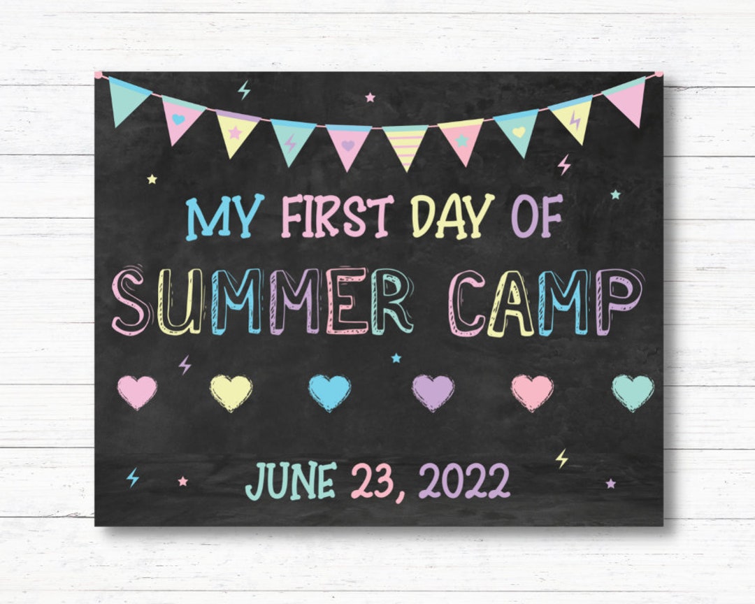 Summer Printable, First Day of Summer Printable, Summer Camp Sign ...