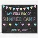 Summer Printable, First Day of Summer Printable, Summer Camp Sign ...