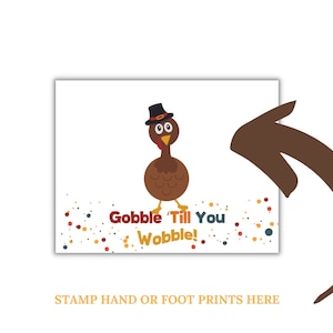 Gobble Till You Wobble Thanksgiving Handprint Art, DIY Crafts for Kids ...