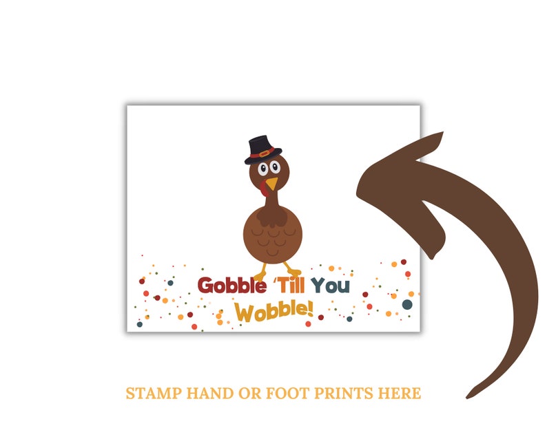 Gobble Till You Wobble Thanksgiving Handprint Art, DIY Crafts for Kids ...