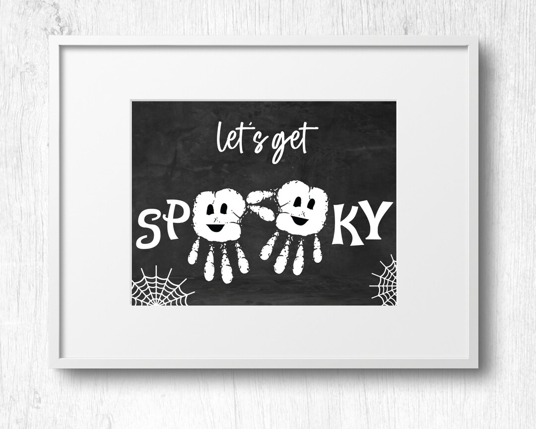 Let's Get Spooky Halloween Activity, Halloween Decor, Toddler Baby Kids ...