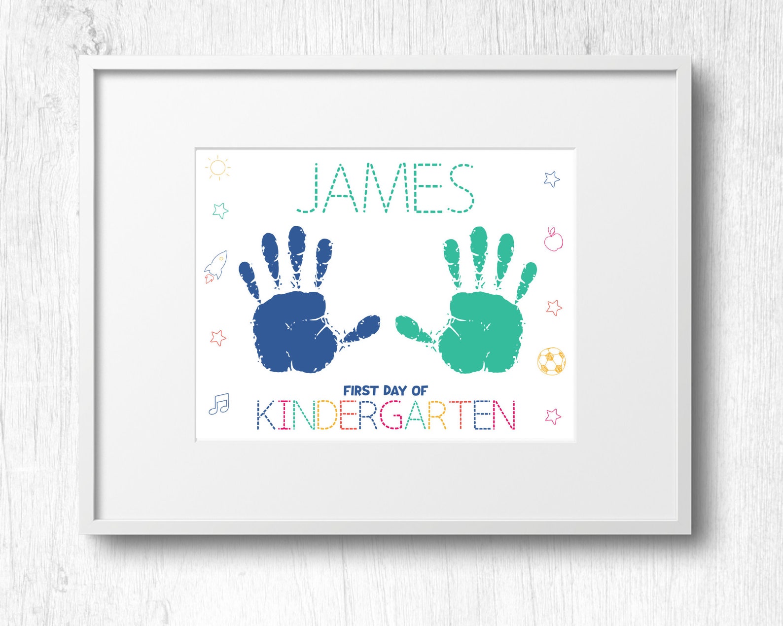 Custom Name and Grade Back to School Kids Activity Sign First - Etsy