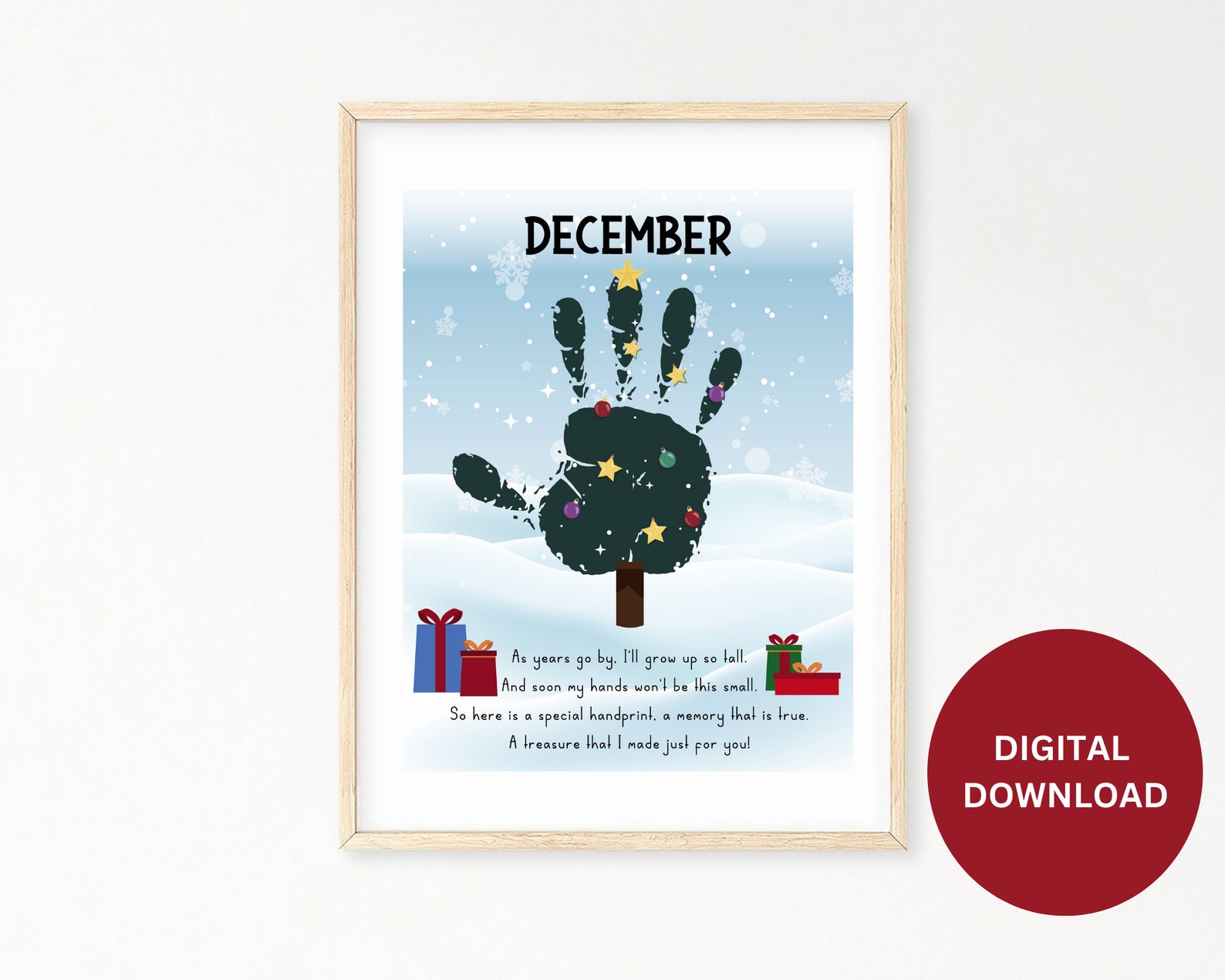 Handprint Memory Book Art Bundle, DIY Kids Crafts, Handprint Keepsake ...