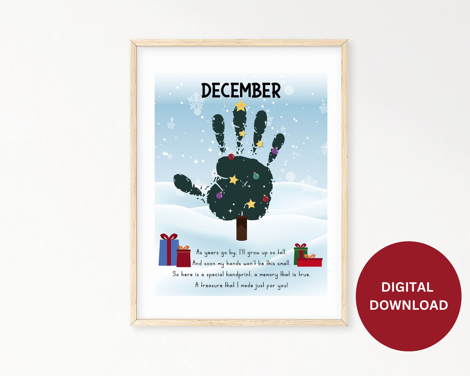 Handprint Memory Book Art Bundle, DIY Kids Crafts, Handprint Keepsake ...