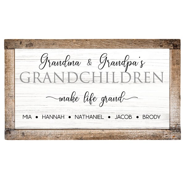 Grandchildren Sign - Etsy