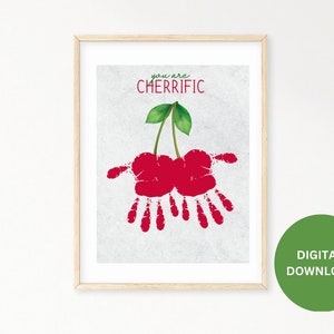 You Are Cherrific Handprint Art, Baby Toddler Kids Handprint Art ...