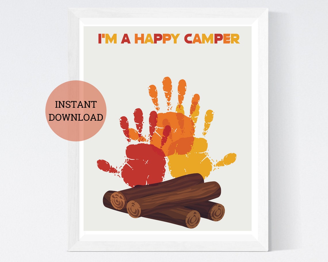 I Am A Happy Camper Activity Craft Crafts for Kids Baby - Etsy