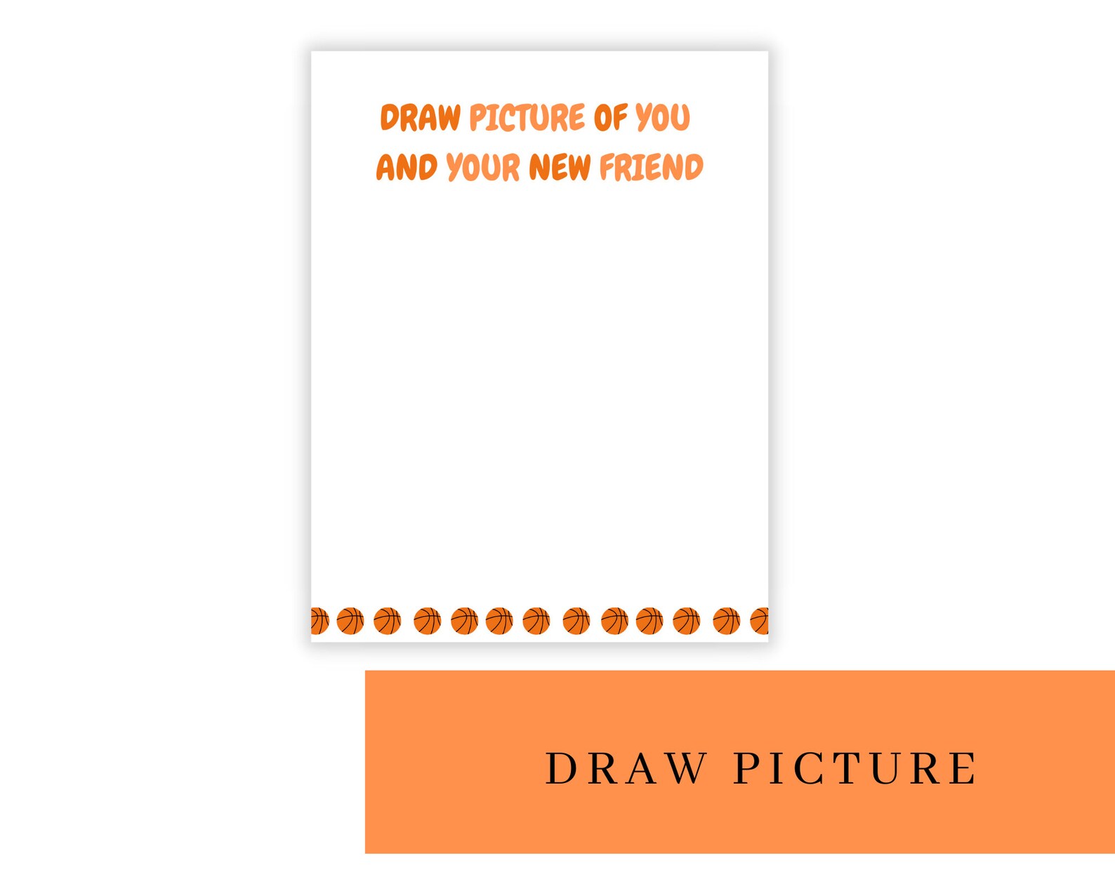 Letter From Camp | Basketball Design | Fill in Blank Camp Letters ...