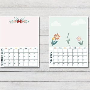 2025 12 Month Handprint Calendar, DIY Kids Toddler Baby Craft, Calendar ...