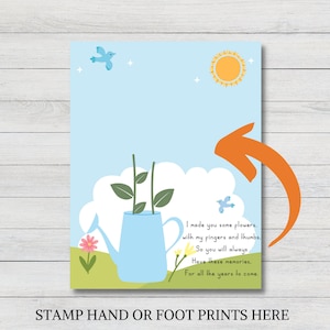Spring Flowers Handprint Art, DIY Kids Crafts, Flower Pot Handprint ...