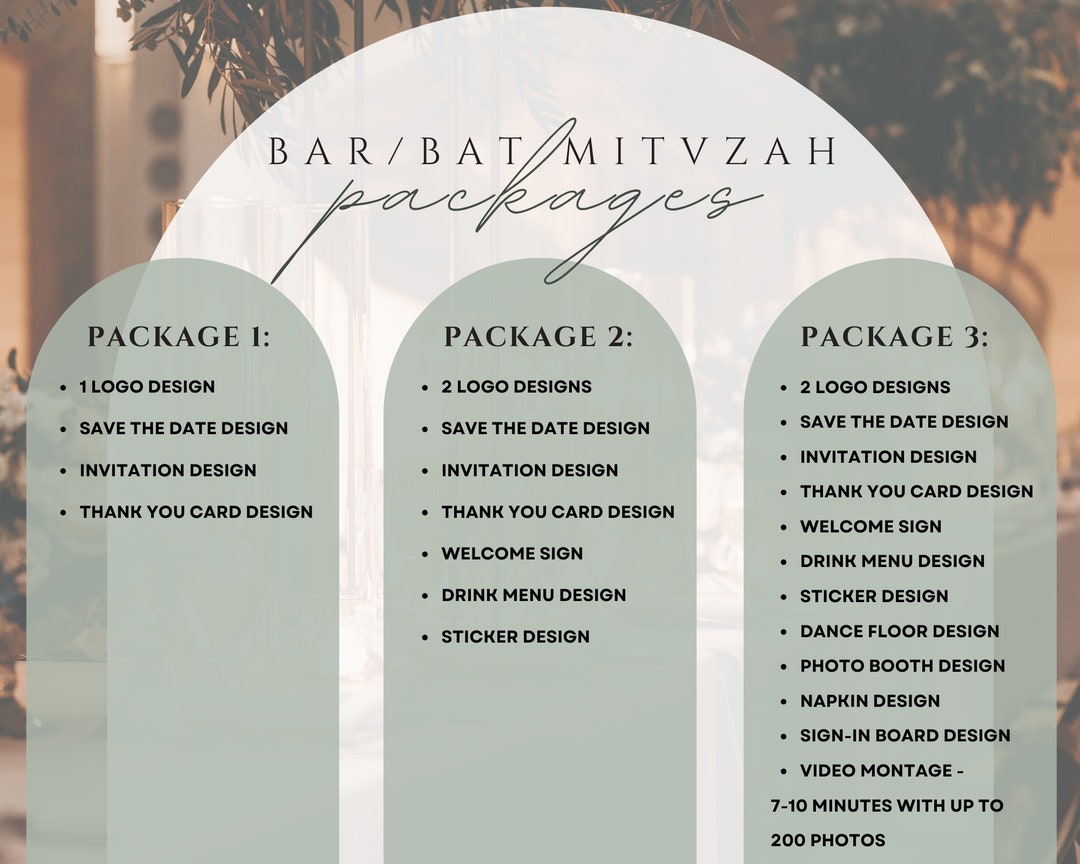 Hire a Graphic Designer for Your Bar/bat Mitzvah Designs, Custom Logo ...