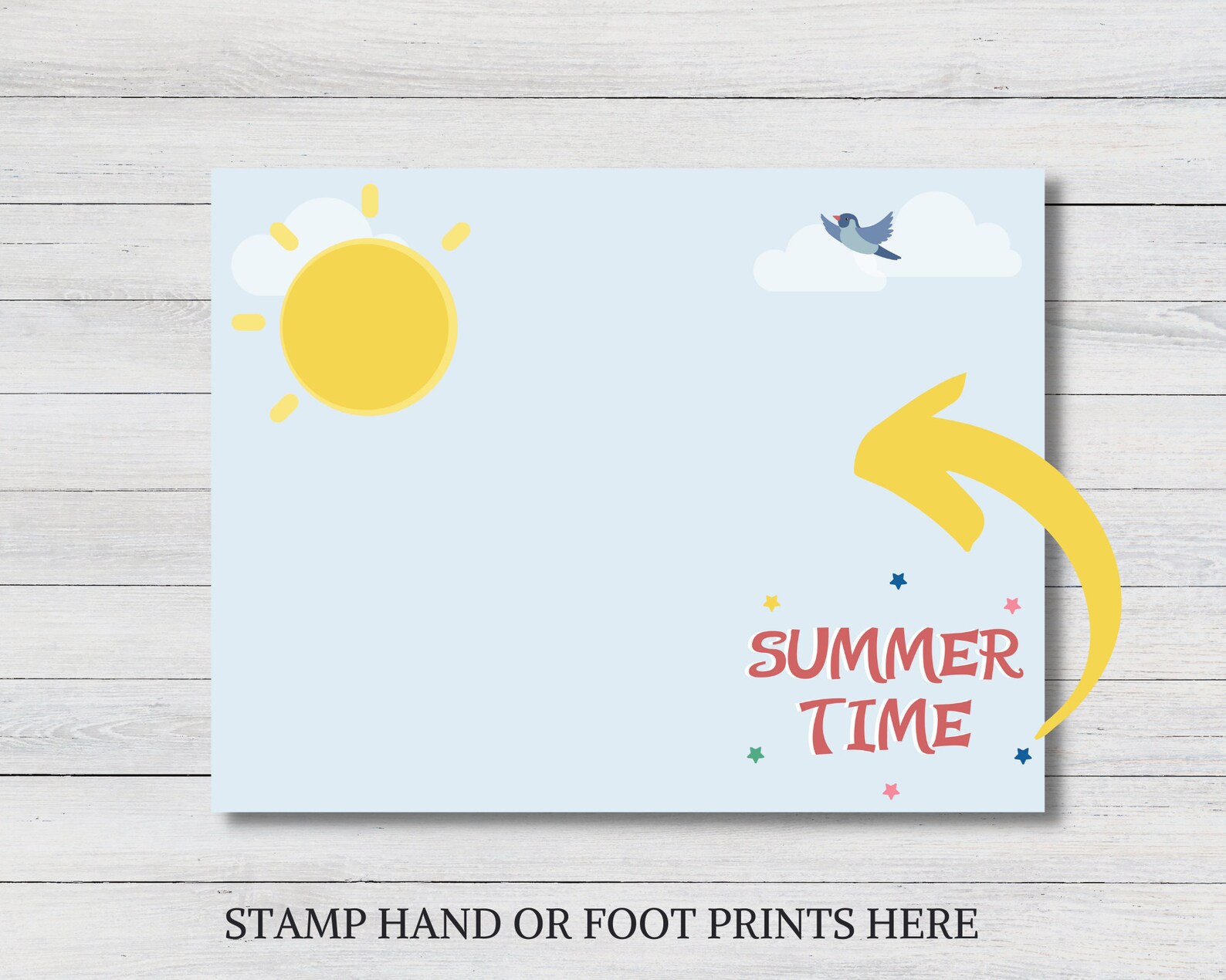 Set of 6 Summer Crafts Handprint Bundle, Fathers Day Activity Bundle ...
