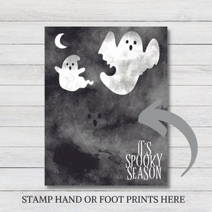 Set of 7 Halloween Bundle Handprints Footprints, Baby Toddler Kids ...