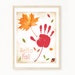 Hello Fall Handprint Art, Baby Toddler Kids Art Craft, DIY Fall Craft ...
