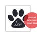 Custom Paw Print Sign, Personalized Pet Name Sign, Custom Pet Name, Dog ...