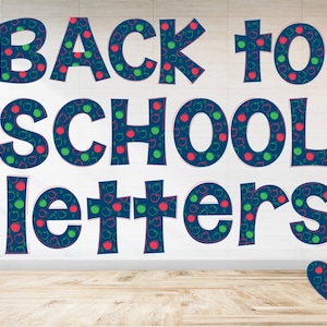Back to School Apple PNG Letters, PNG School Pack, Back to School PNG ...