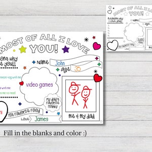 Father's Day Book Bundle Handprints + All About Dad Print, Baby Toddler ...