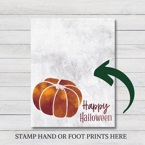 Set of 7 Halloween Bundle Handprints Footprints, Baby Toddler Kids ...