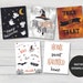 Set of 5 Halloween Printable Gallery Wall Art Bundle, Halloween Art ...