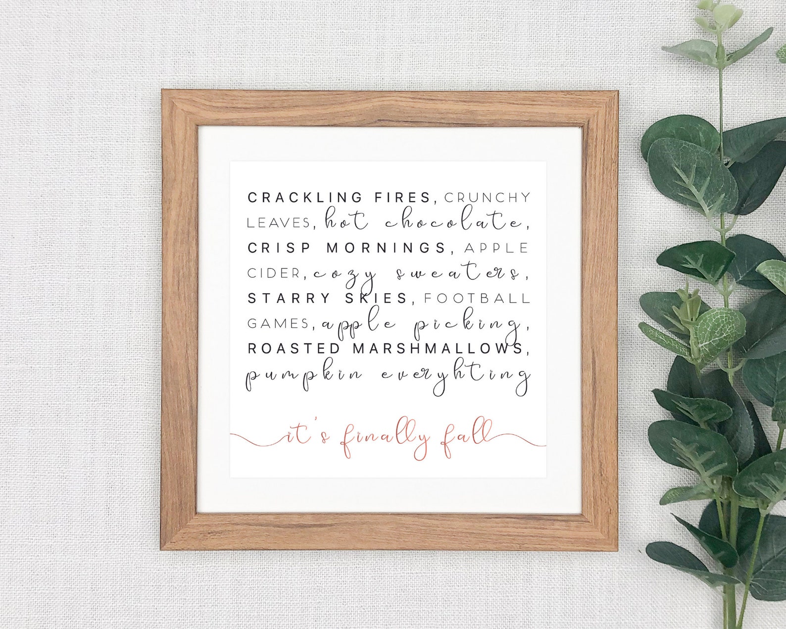 It's Finally Fall Sign | Fall Decor | Rustic Sign | Crisp Mornings ...
