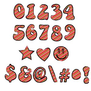 Christmas PNG Letters Pack, Holidays Printable PNG, Christmas Letters ...