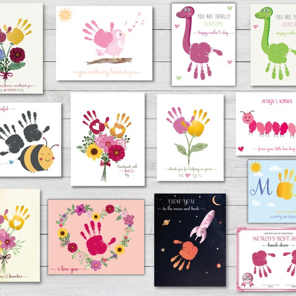 Grandparents Day Handprint Craft Bundle - Etsy