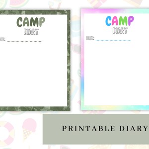 Girls Boys Printable Letters From Camp | Summer Camp Stationery ...