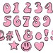 Pink Hearts PNG Letters, Printable PNG Abc's, Girls Png Letters ...