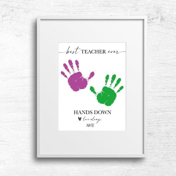 Hands Down Appreciation Card Printable - Etsy