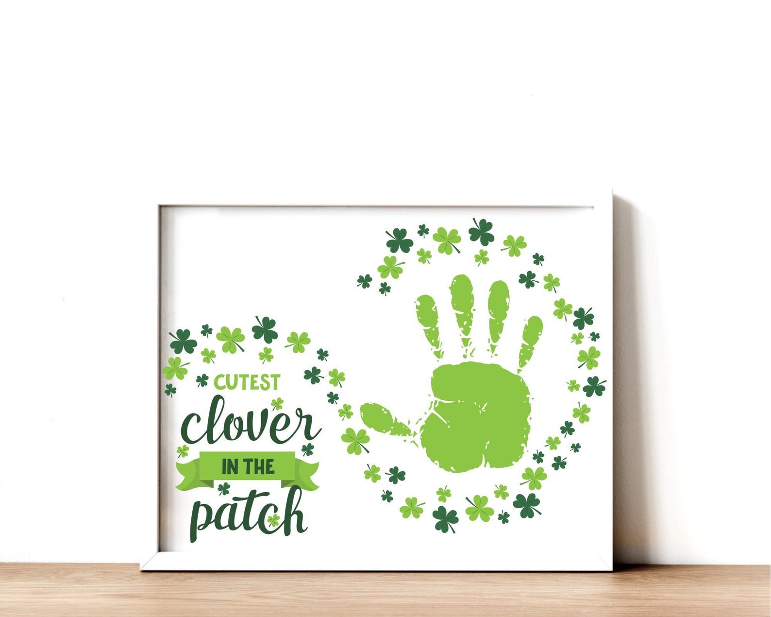 Set of 4 St Patrick's Day Bundle Handprints Footprints, Baby Toddler ...