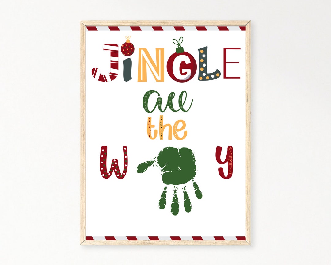 Jingle All the Way Christmas Handprint Art, DIY Crafts for Kids ...