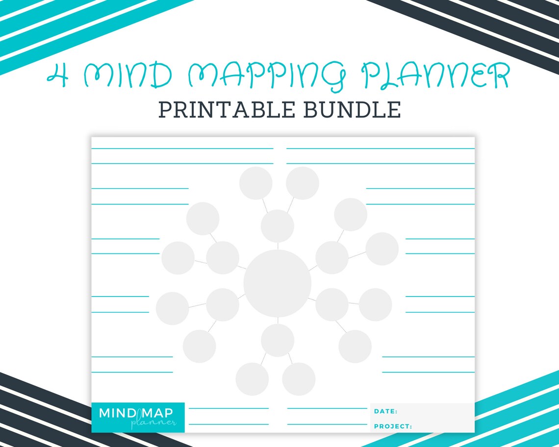 Printable Mind Mapping Planner Bundle Visual Planner Mind - Etsy