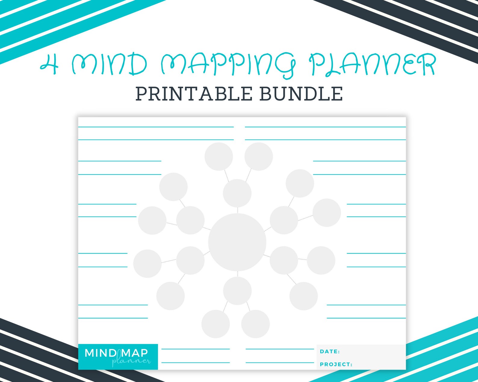 Printable Mind Mapping Planner Bundle Visual Planner Mind - Etsy