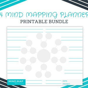Printable Mind Mapping Planner Bundle | Visual Planner | Mind Map ...