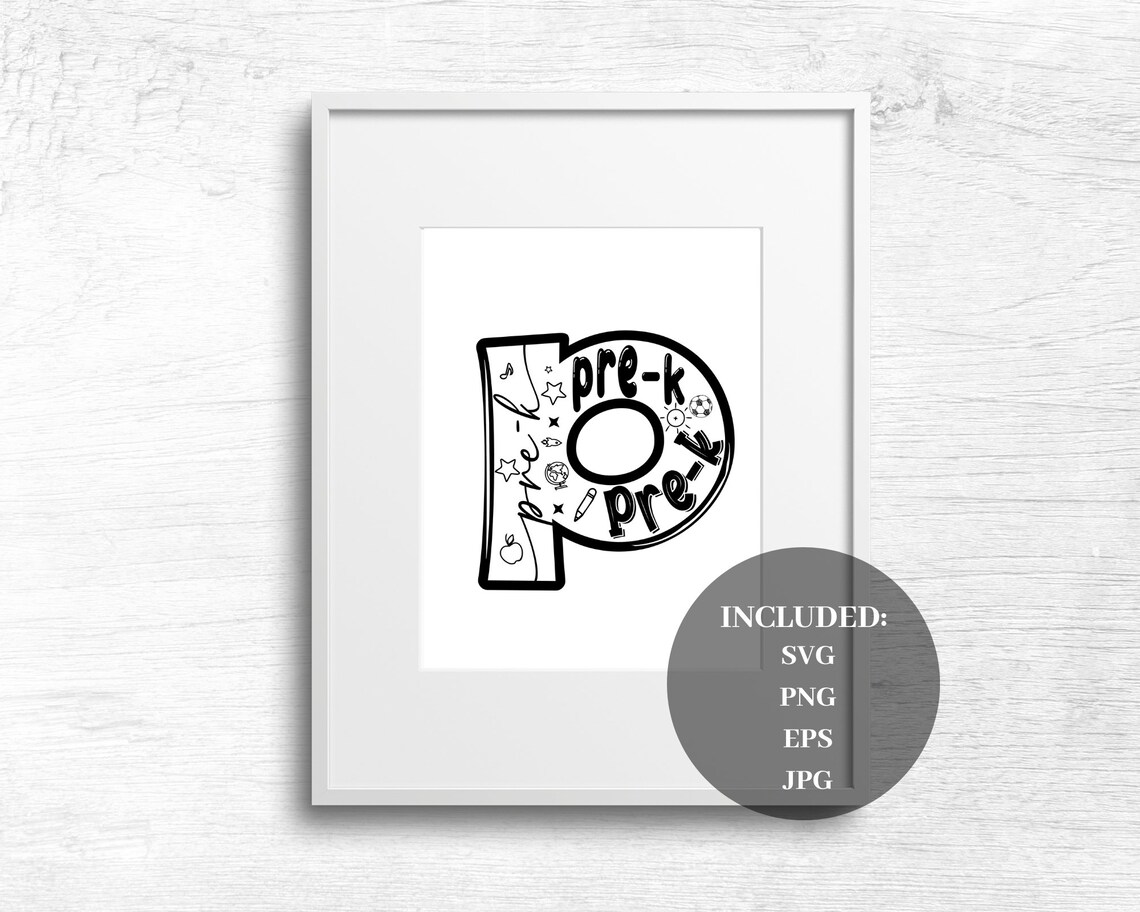 Back to School Bundle Black White SVG Pack Toddler 2s - Etsy